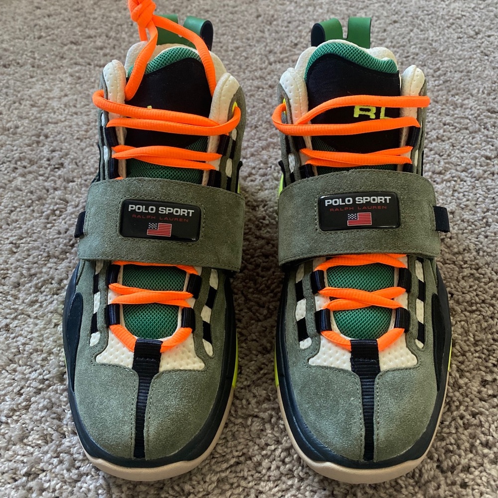 Polo Ralph Lauren Ps100 High-Top Men Olive Multi Casu… - Gem